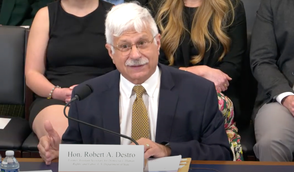Professor Robert Destro Testifies on Advancing Global Democracy and ...